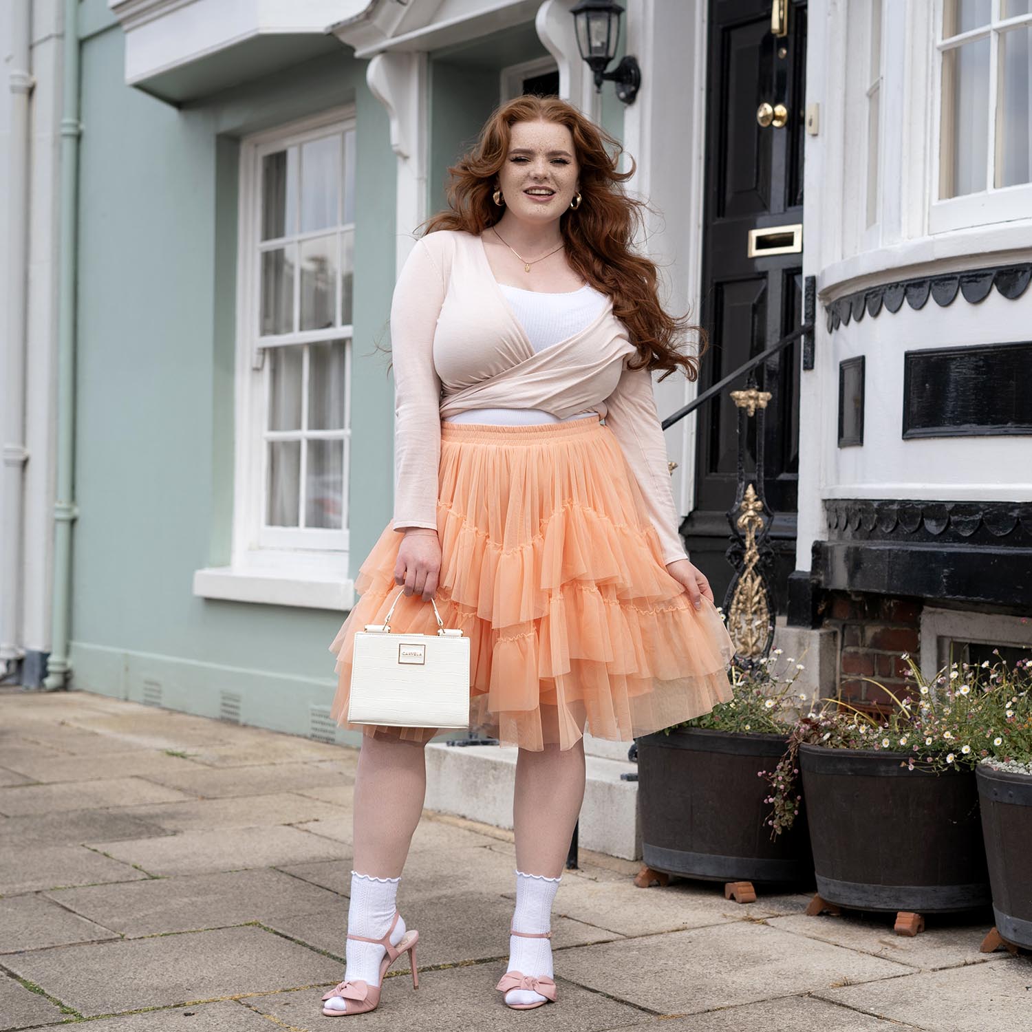 Mini Mesh Skirt - Peach Mousse - Tights & Clothes In Sizes 1-34 - Snag ...