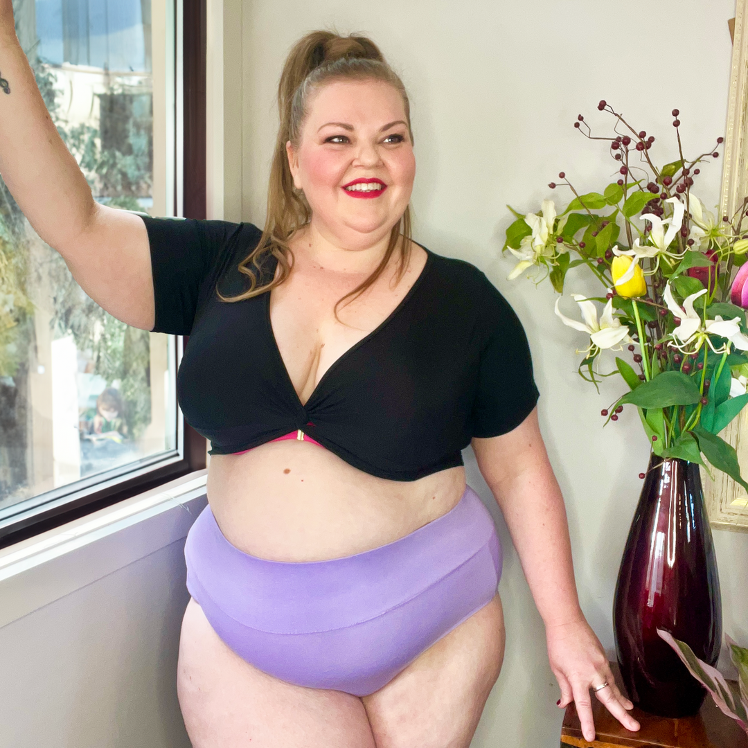 Full Brief Panties in Cassis de Violet - Snag – Snag US