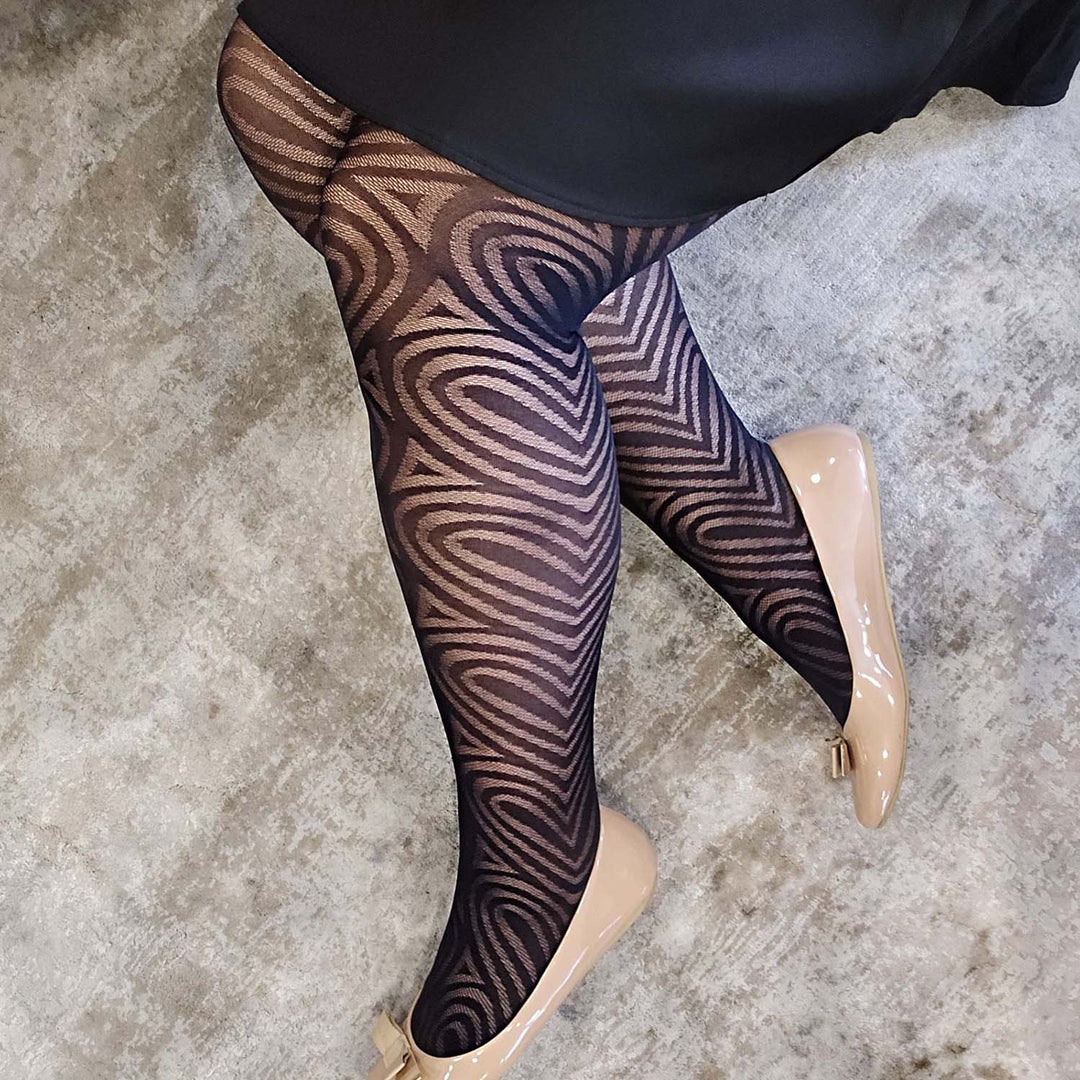 Heart To Heart Patterned Tights - Snag – Snag US